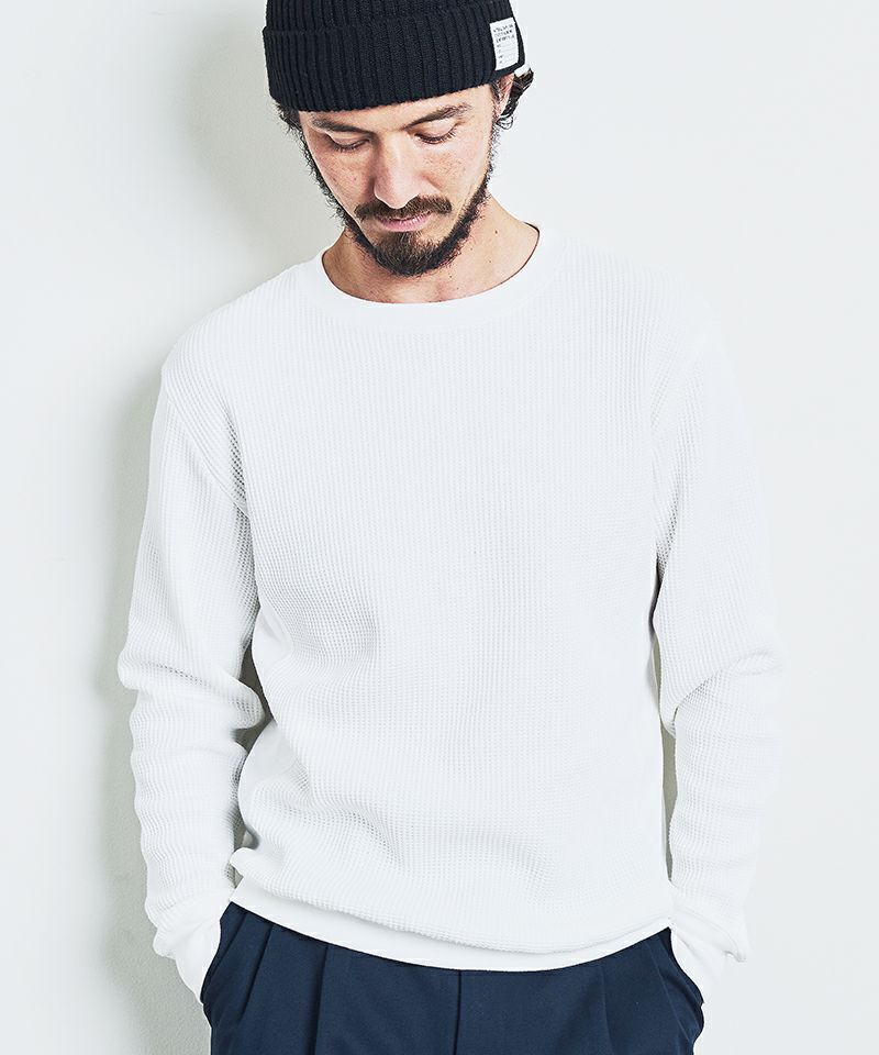 50%OFF【Magine(マージン)】VINTAGE WAFFLE SIDE RIB C-N L-S カットソー(2312-013 ...