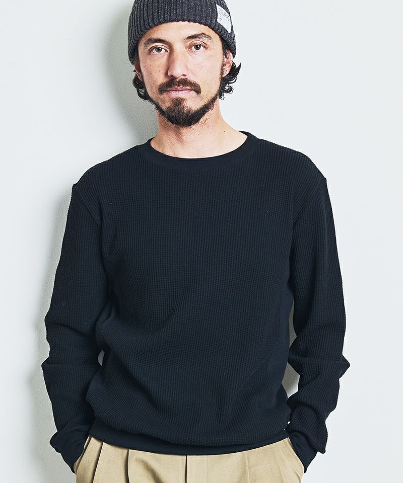 50%OFF【Magine(マージン)】VINTAGE WAFFLE SIDE RIB C-N L-S カットソー(2312-013 ...