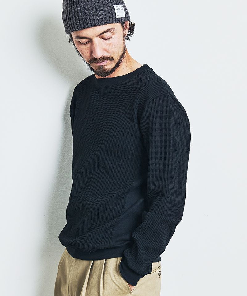 50%OFF【Magine(マージン)】VINTAGE WAFFLE SIDE RIB C-N L-S カットソー(2312-013 ...