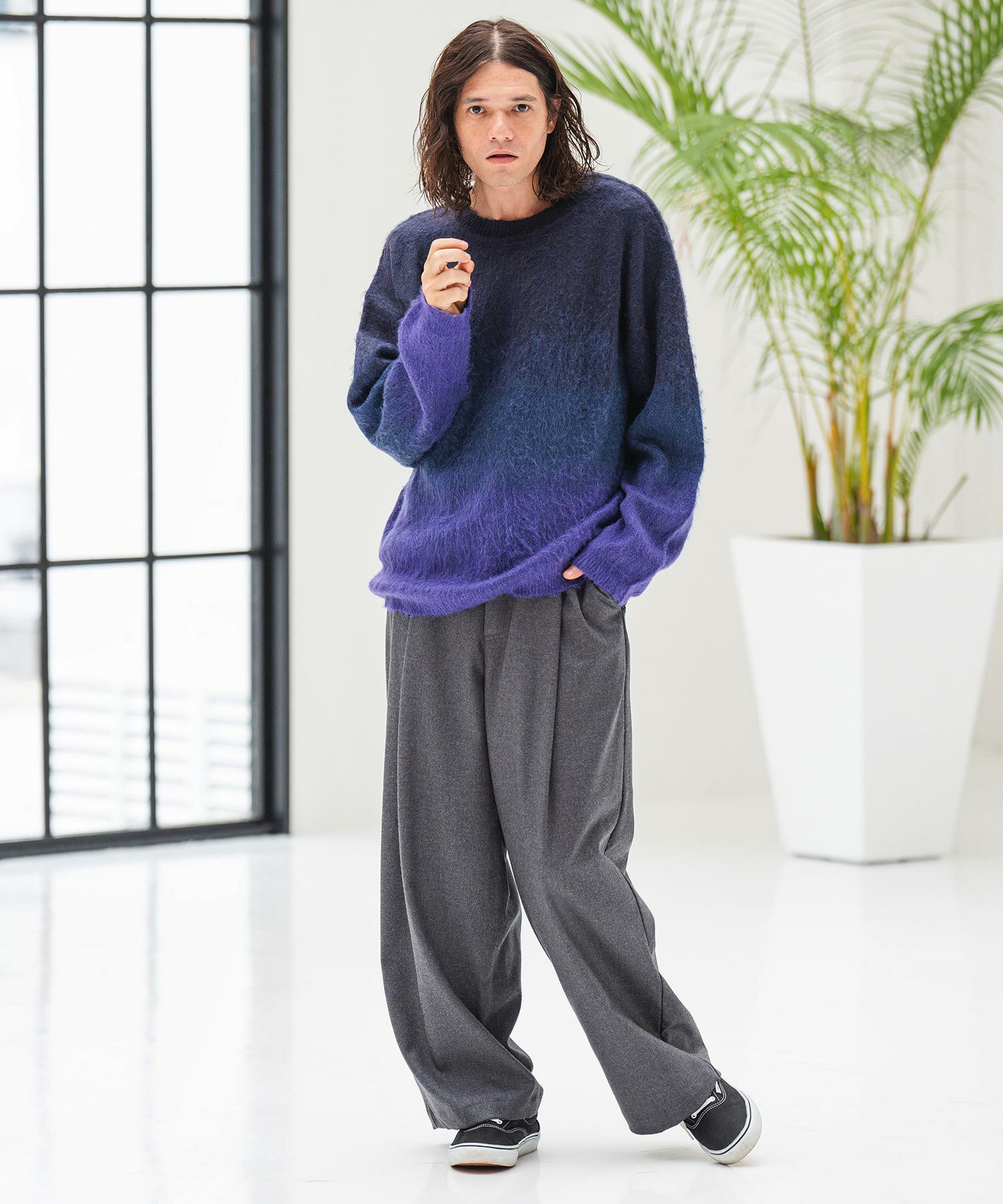 【CAMBIO(カンビオ)】起毛タックワイドパンツ(CMB-R0048) | CAMBIO カンビオ