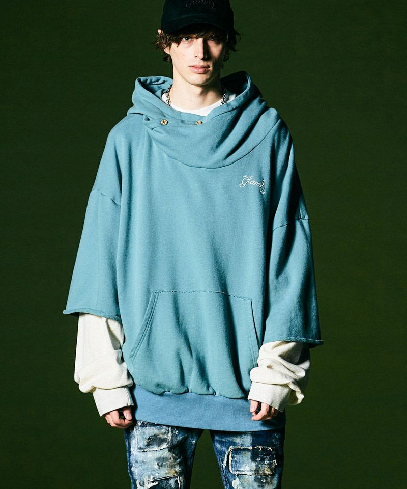 【glamb(グラム)】Multi Layered Hoodie マルチレイヤードフーディ(GB0423-CS04) | CAMBIO カンビオ