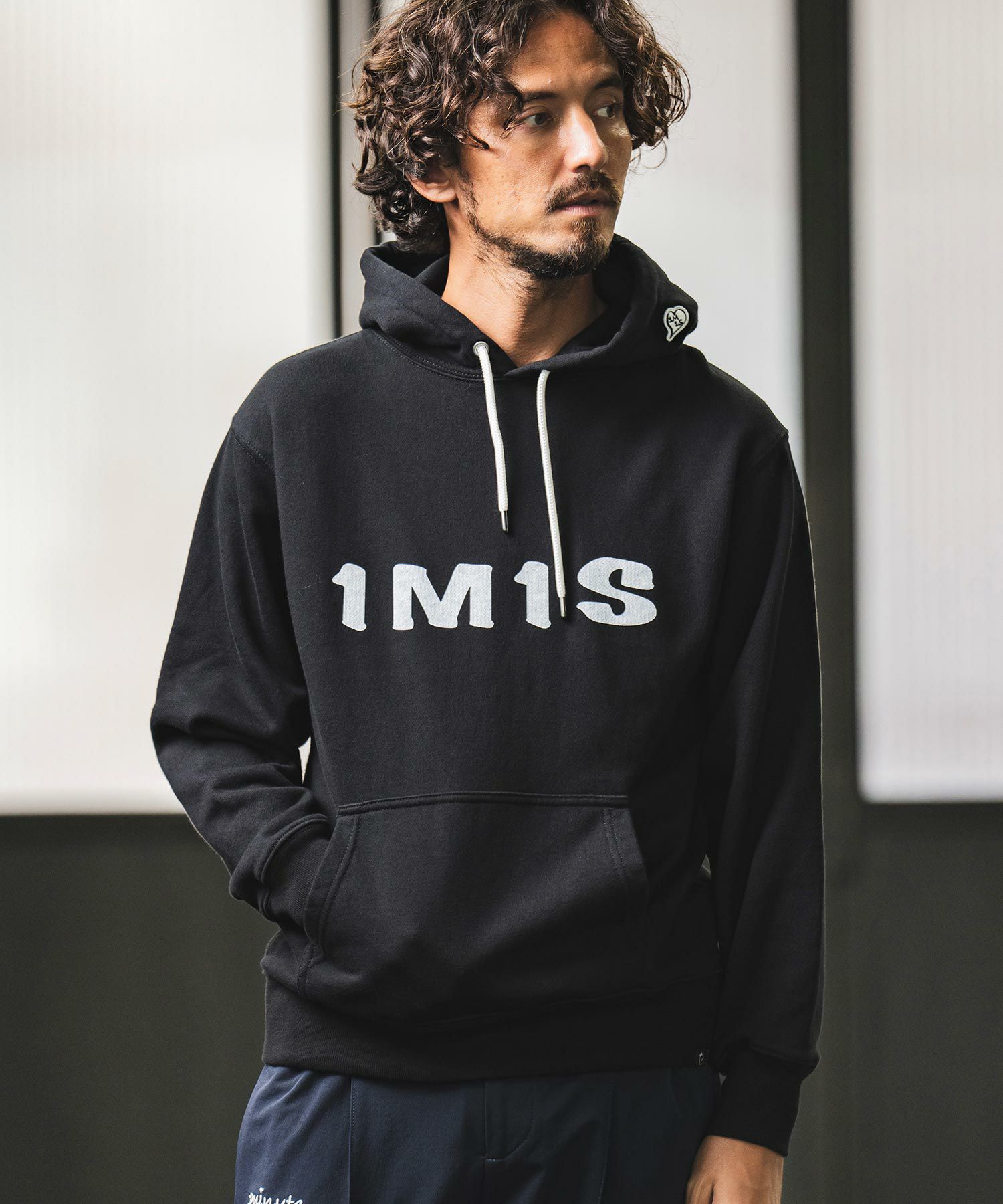 【1minute 1second(ワンミニットワンセカンド)】1M1S aging print heavy weight parka パーカー ...