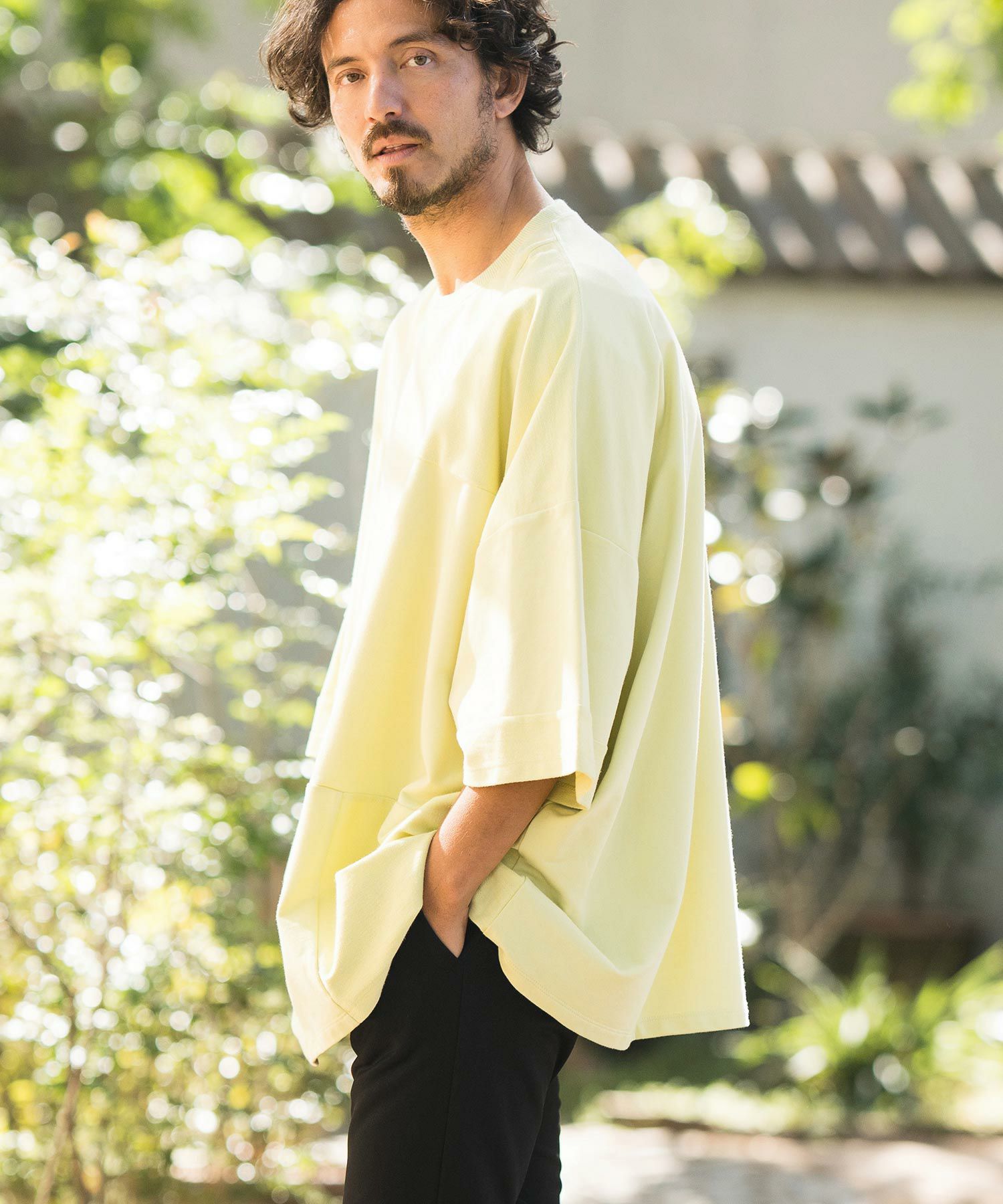 【CAMBIO(カンビオ)】Mini URAKE Patchwork Design Big Tee Tシャツ(S21224cmb ...