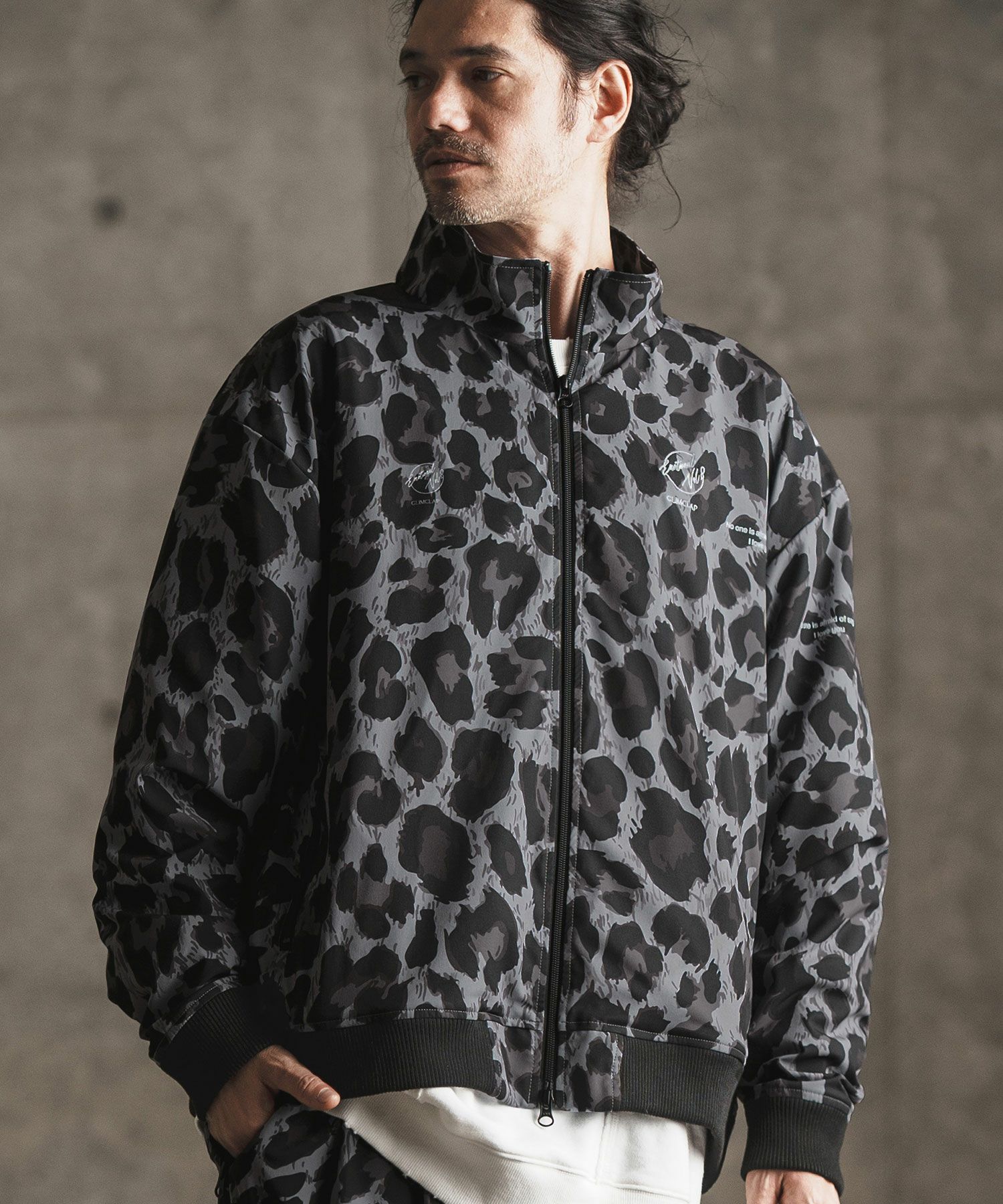 【GLIMCLAP(グリムクラップ)】Leopard pattern track jacket スタンドカラージャケット(16-021-gls-ce) | CAMBIO カンビオ