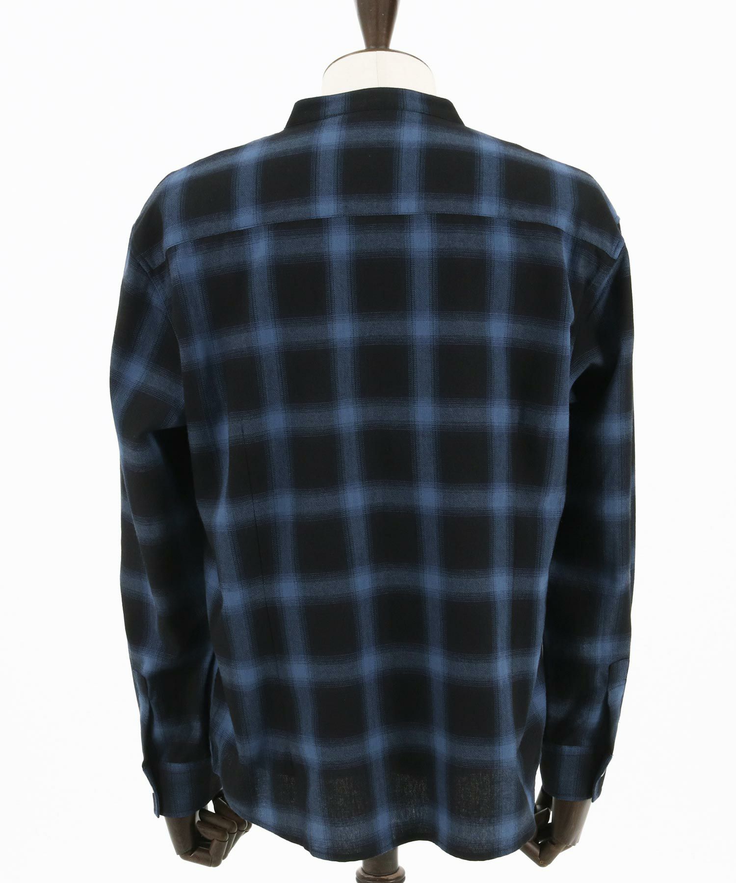 【felkod(フィルコッド)】 Cool Check Flannel Band Collar Shirts チェックシャツ(F24N100 ...