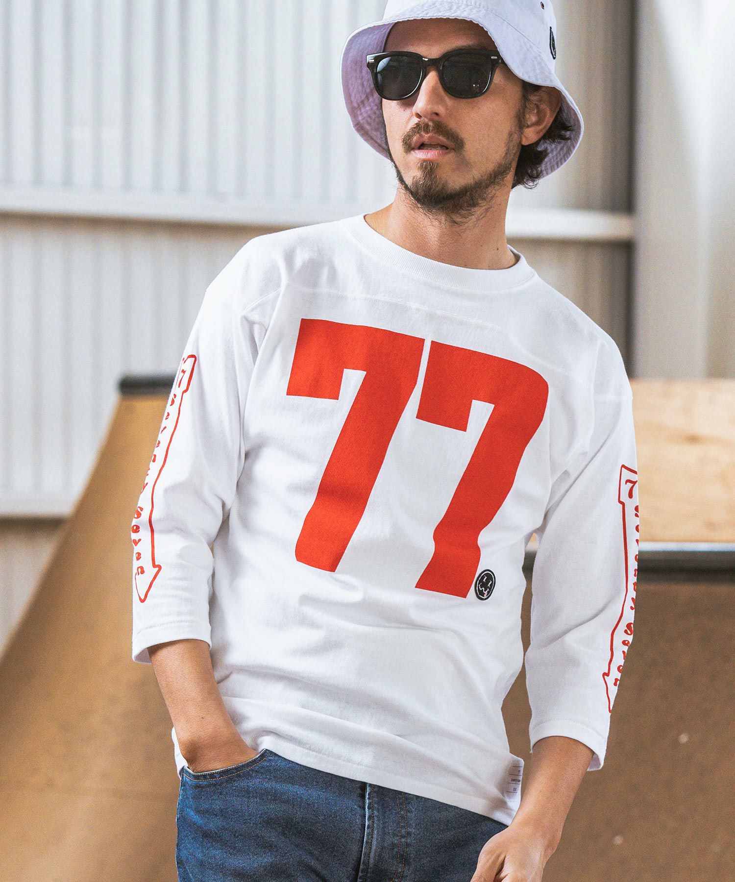 【seventy seven(セブンティセブン)】middle onz FB t-shirts (big 77) Tシャツ(7724S240) | CAMBIO カンビオ