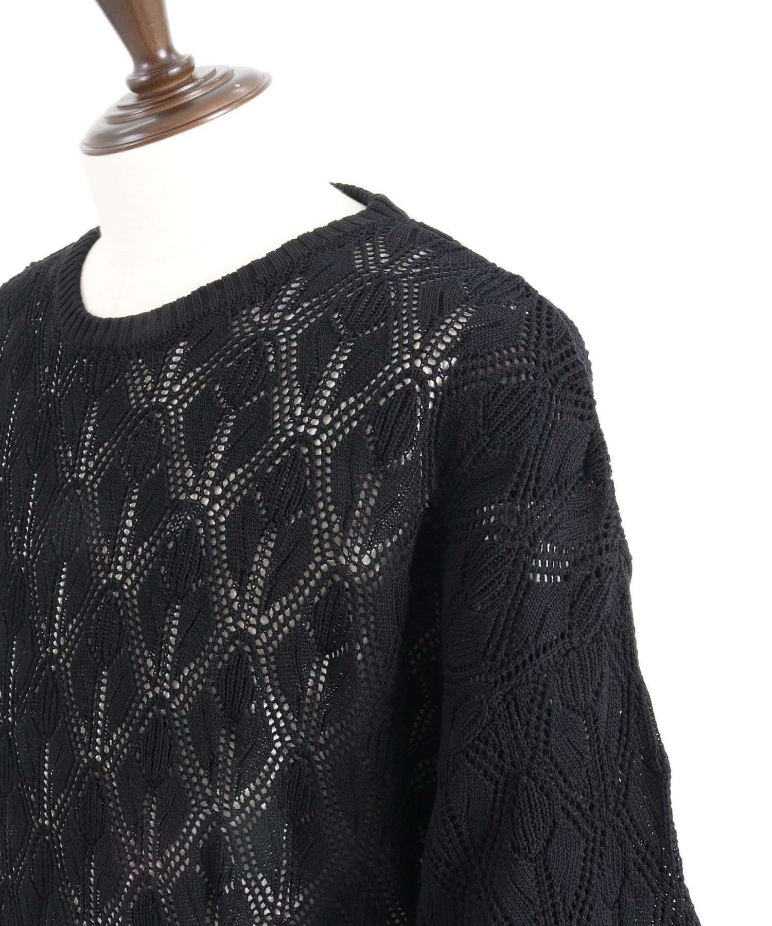 【CAMBIO(カンビオ)】Cool Touch Openwork Summer Knit Pullover サマーニット(PF-241-013) | CAMBIO カンビオ