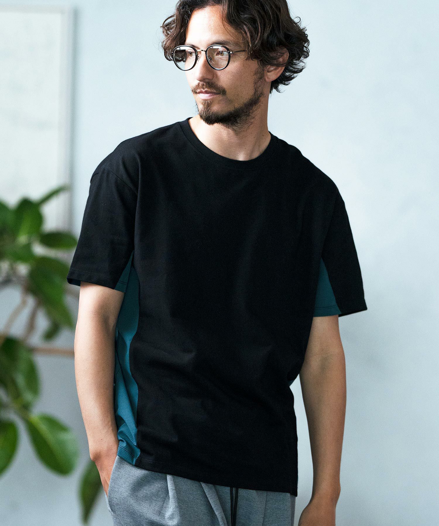 【Magine(マージン)】Side mesh design T-shirt Tシャツ(MGN-241-2-004) | CAMBIO カンビオ