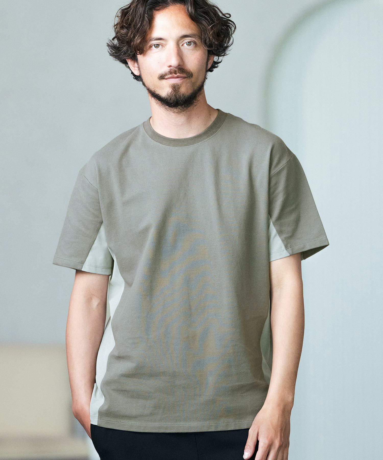 【Magine(マージン)】Side mesh design T-shirt Tシャツ(MGN-241-2-004) | CAMBIO カンビオ