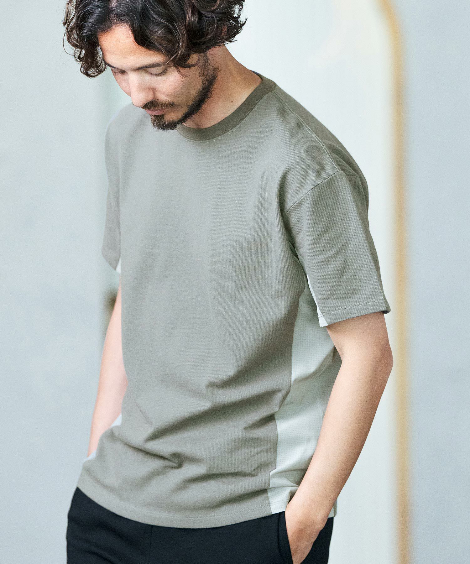 【Magine(マージン)】Side mesh design T-shirt Tシャツ(MGN-241-2-004) | CAMBIO カンビオ