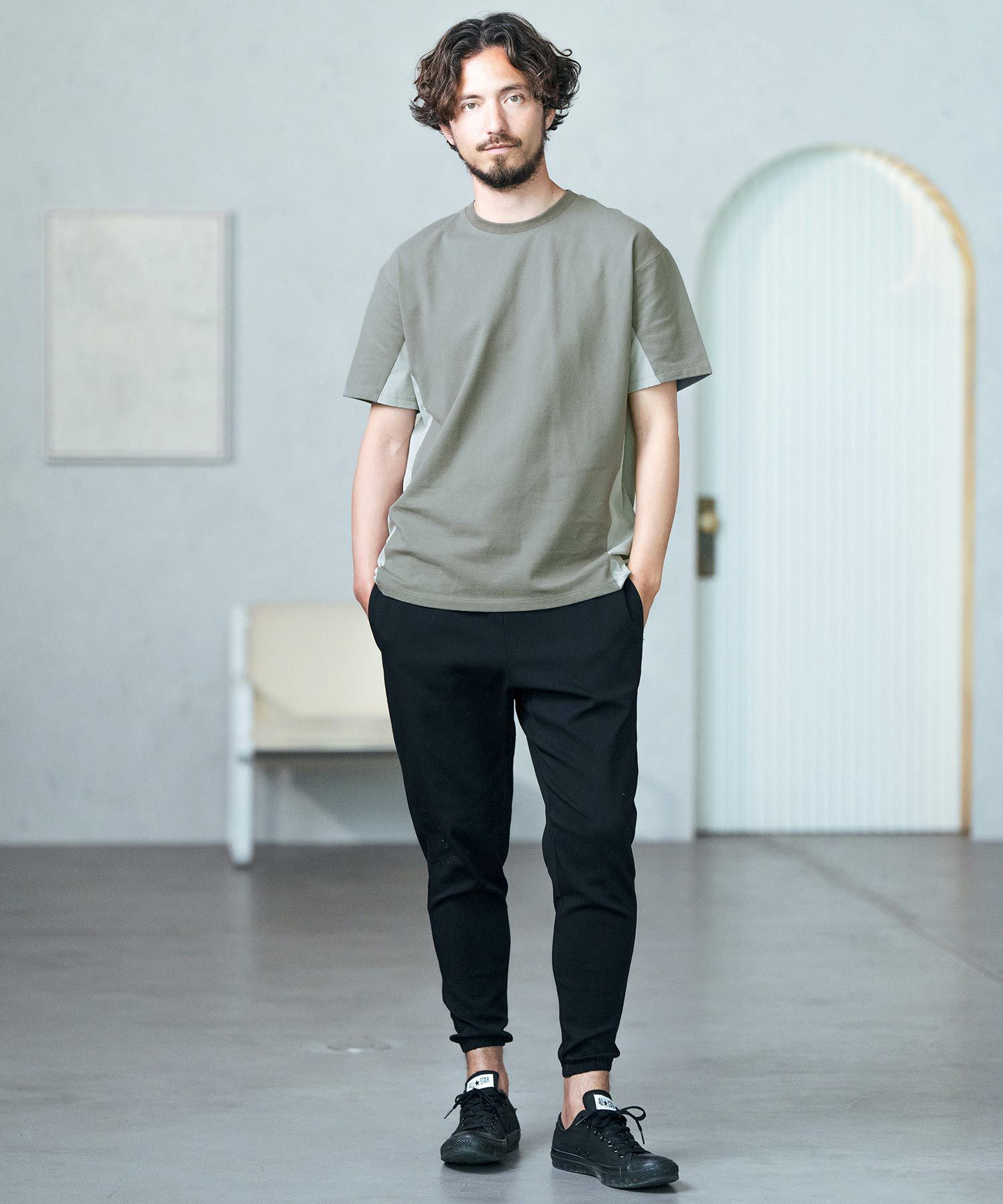 【Magine(マージン)】Side mesh design T-shirt Tシャツ(MGN-241-2-004) | CAMBIO カンビオ