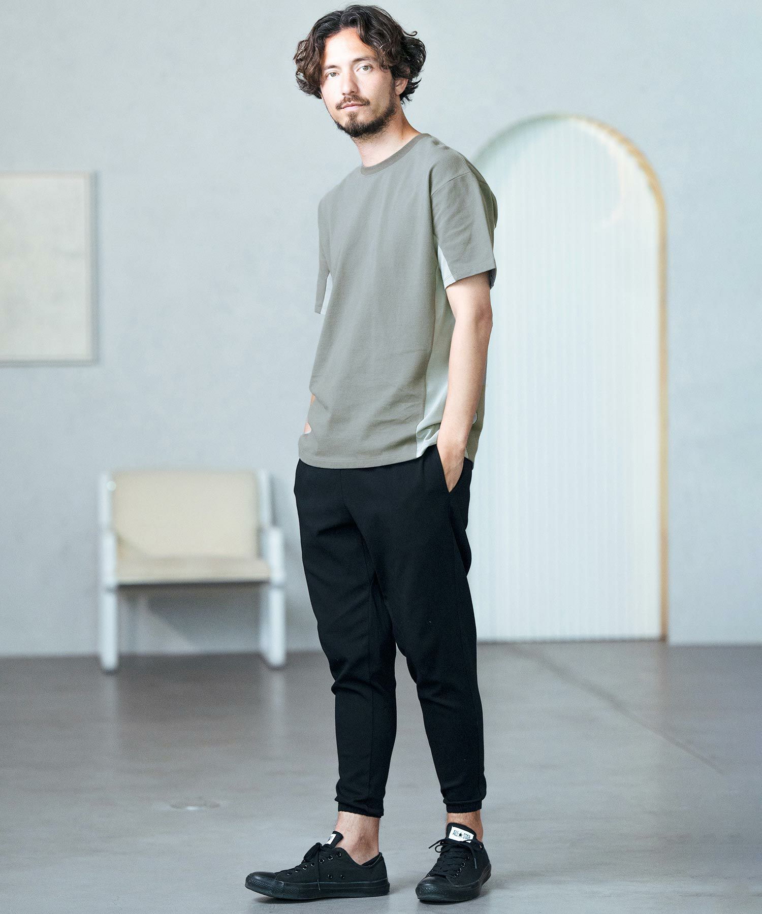 【Magine(マージン)】Side mesh design T-shirt Tシャツ(MGN-241-2-004) | CAMBIO カンビオ