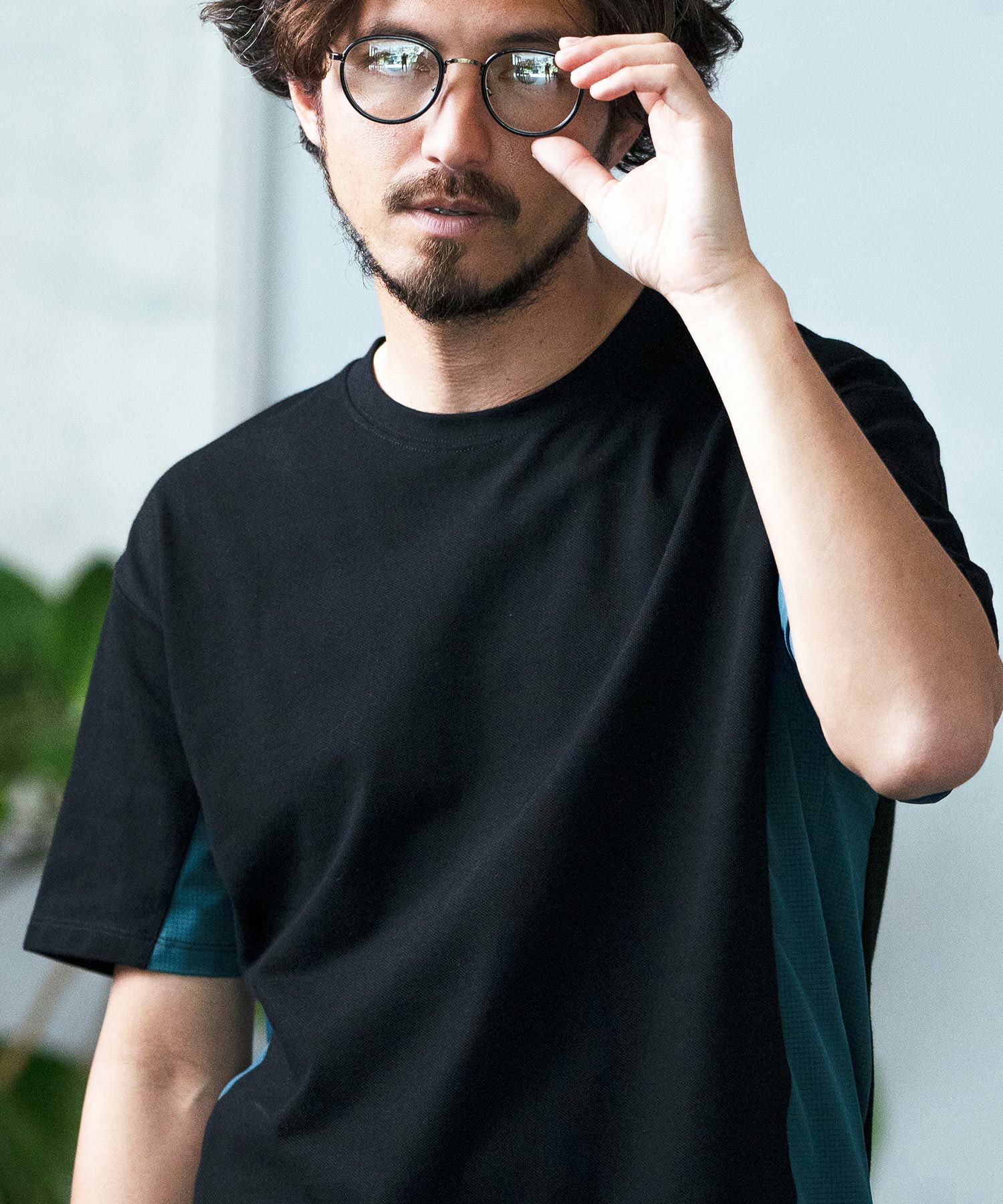 【Magine(マージン)】Side mesh design T-shirt Tシャツ(MGN-241-2-004) | CAMBIO カンビオ