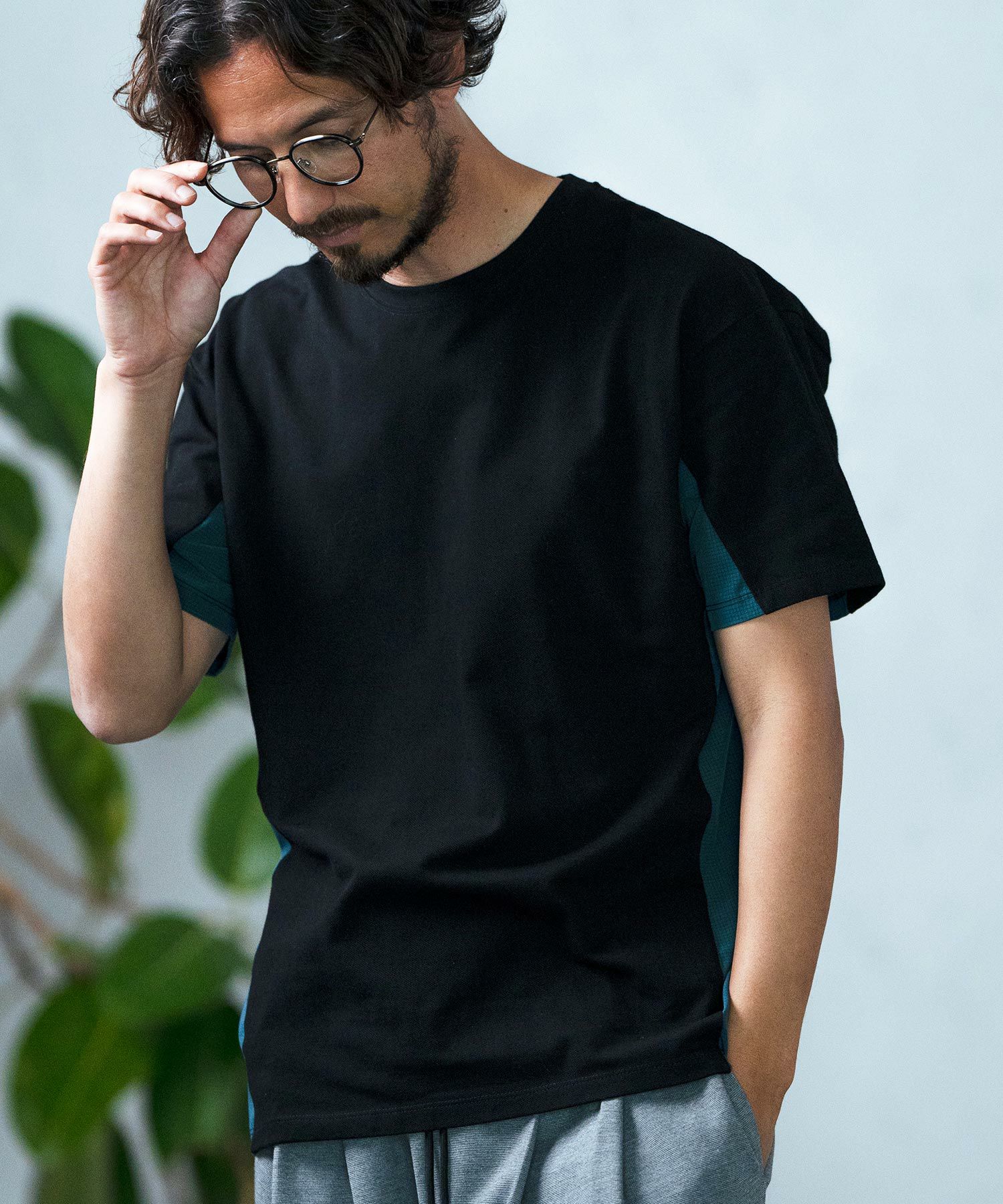 【Magine(マージン)】Side mesh design T-shirt Tシャツ(MGN-241-2-004) | CAMBIO カンビオ