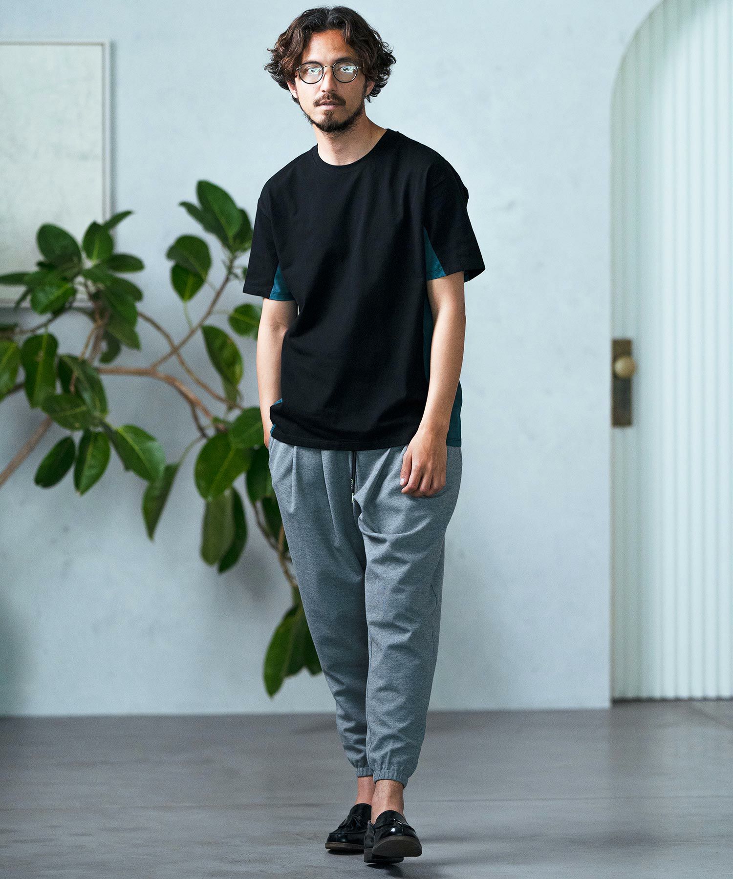 【Magine(マージン)】Side mesh design T-shirt Tシャツ(MGN-241-2-004) | CAMBIO カンビオ