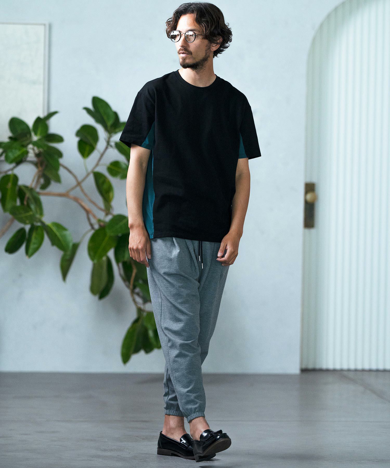 【Magine(マージン)】Side mesh design T-shirt Tシャツ(MGN-241-2-004) | CAMBIO カンビオ