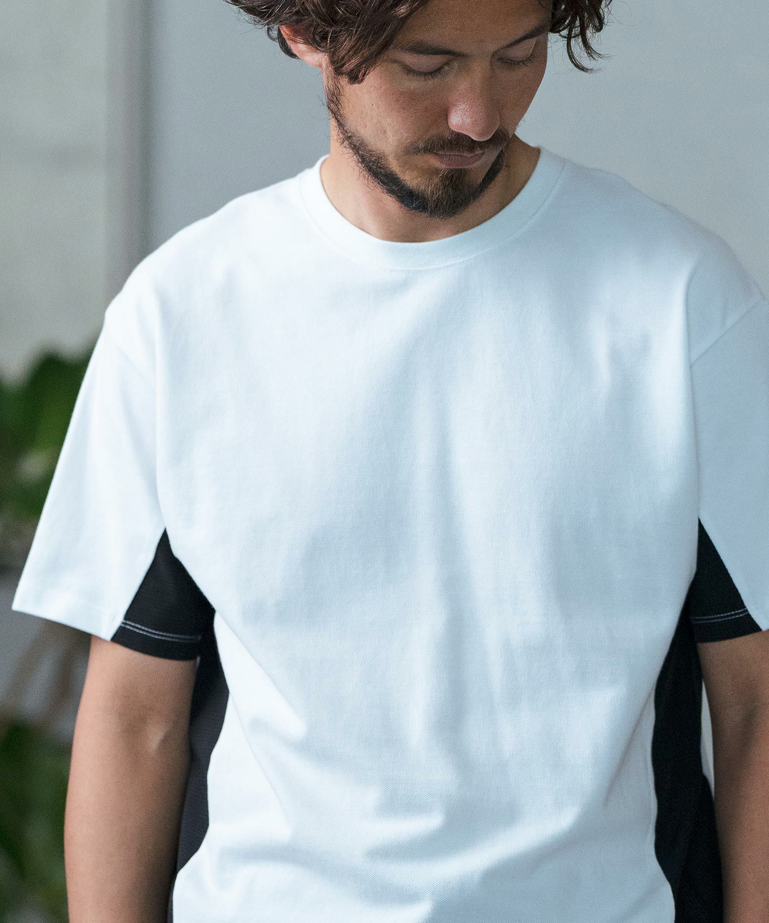【Magine(マージン)】Side mesh design T-shirt Tシャツ(MGN-241-2-004) | CAMBIO カンビオ