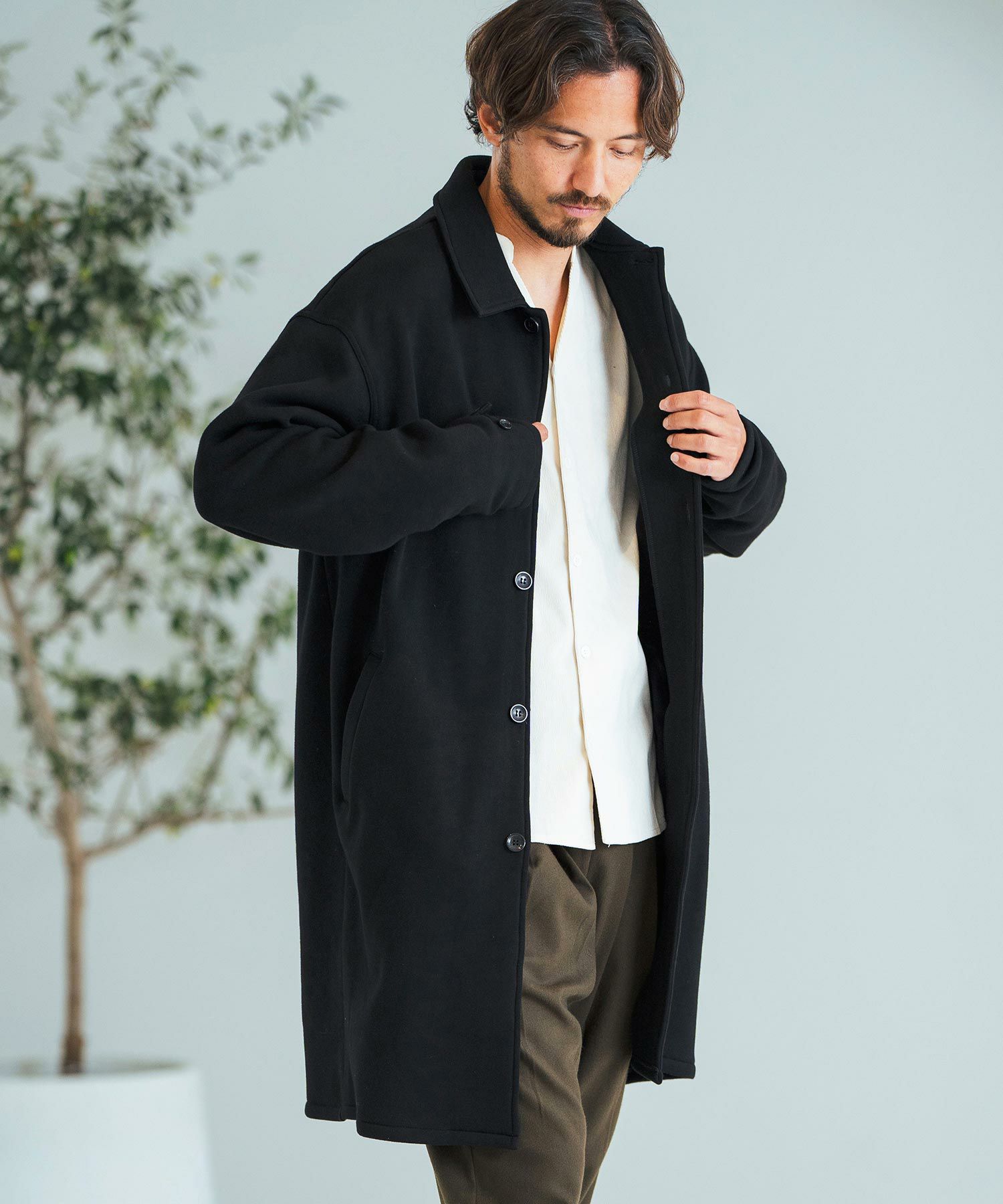 【Magine(マージン)】Back Brushed Sweat Single Coat シングルコート(MGN-242-017 ...