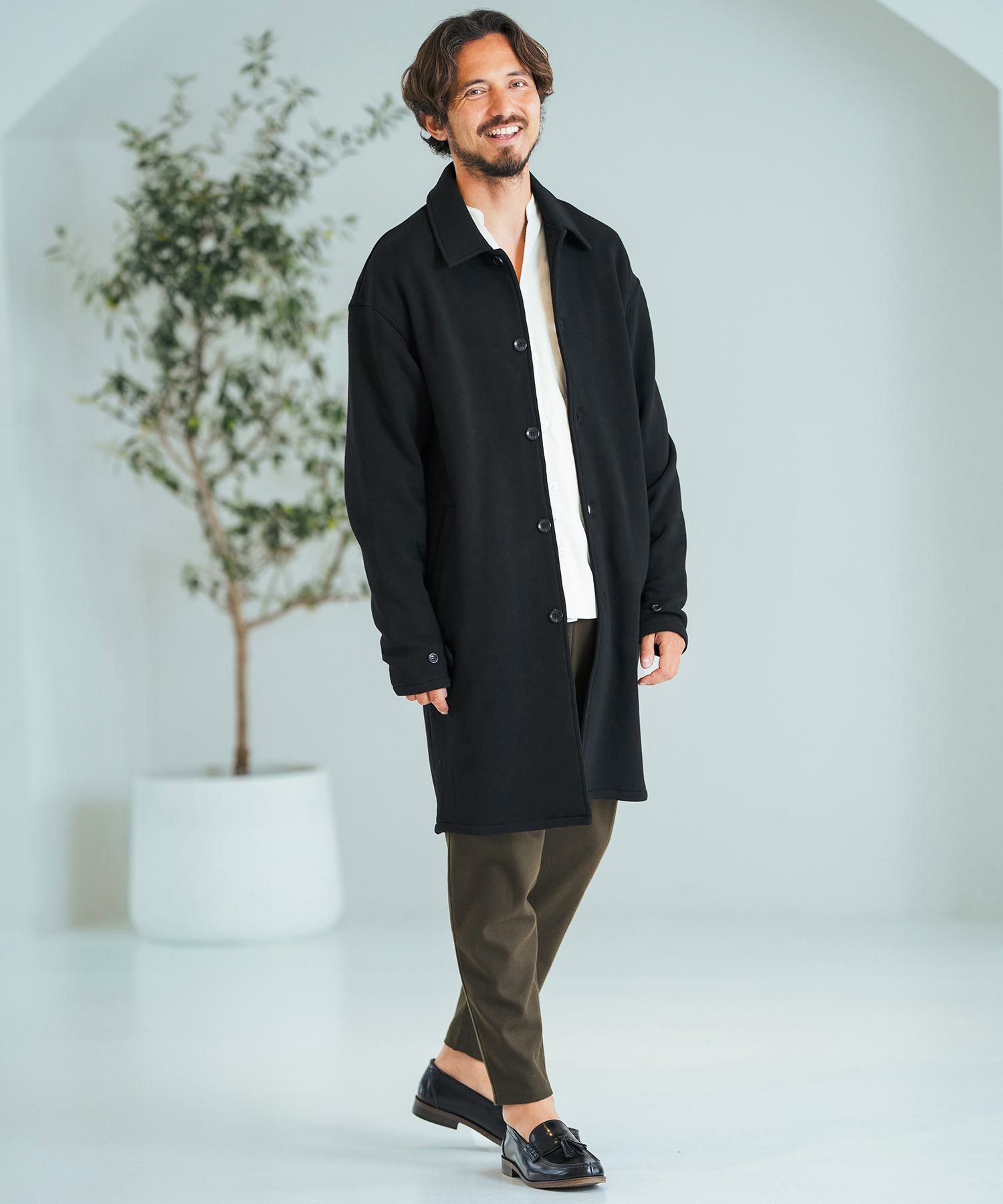 【Magine(マージン)】Back Brushed Sweat Single Coat シングルコート(MGN-242-017 ...
