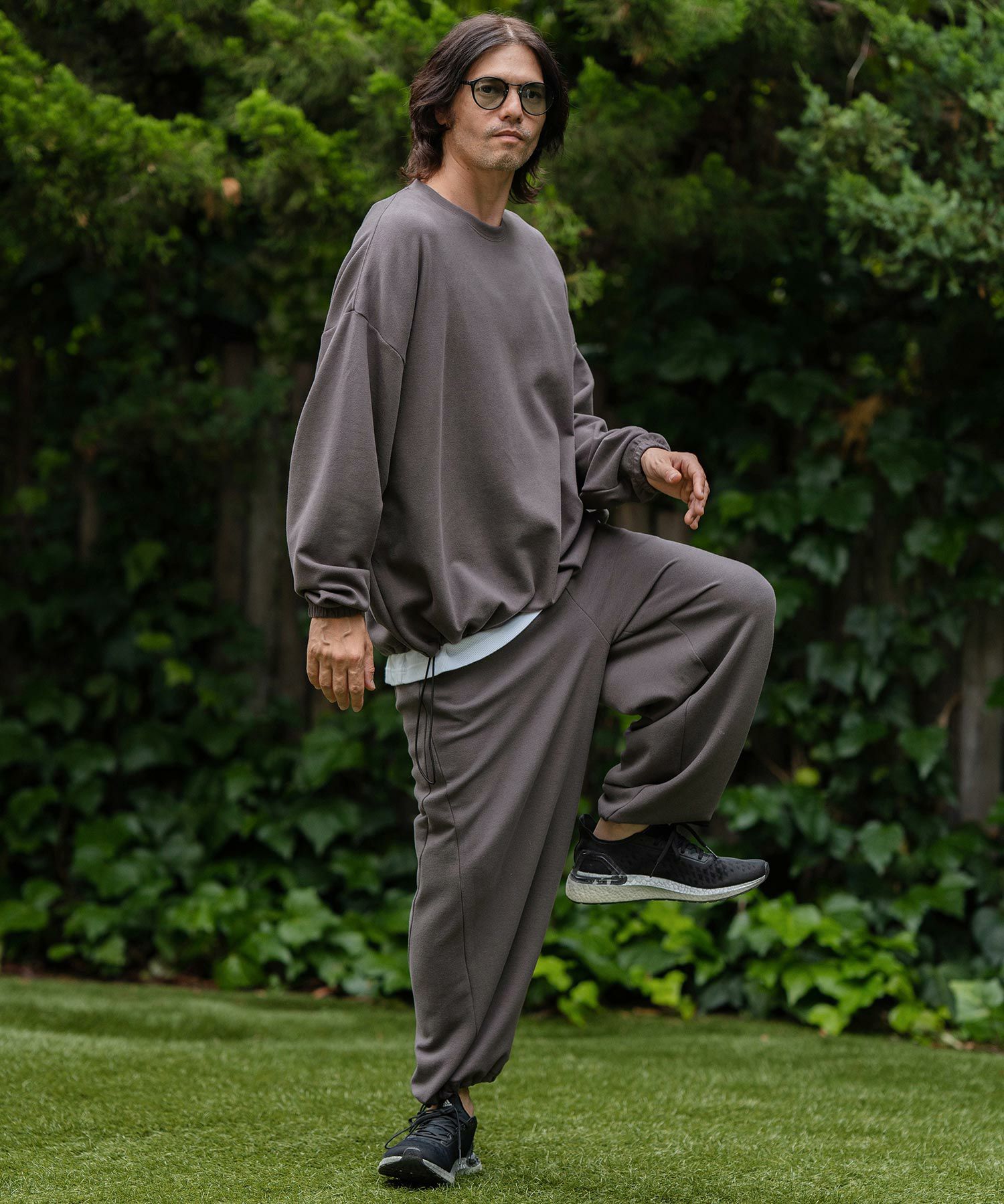 【CAMBIO(カンビオ)】裾絞り起毛ポンチイージーパンツ(CMB-R0108) | CAMBIO カンビオ