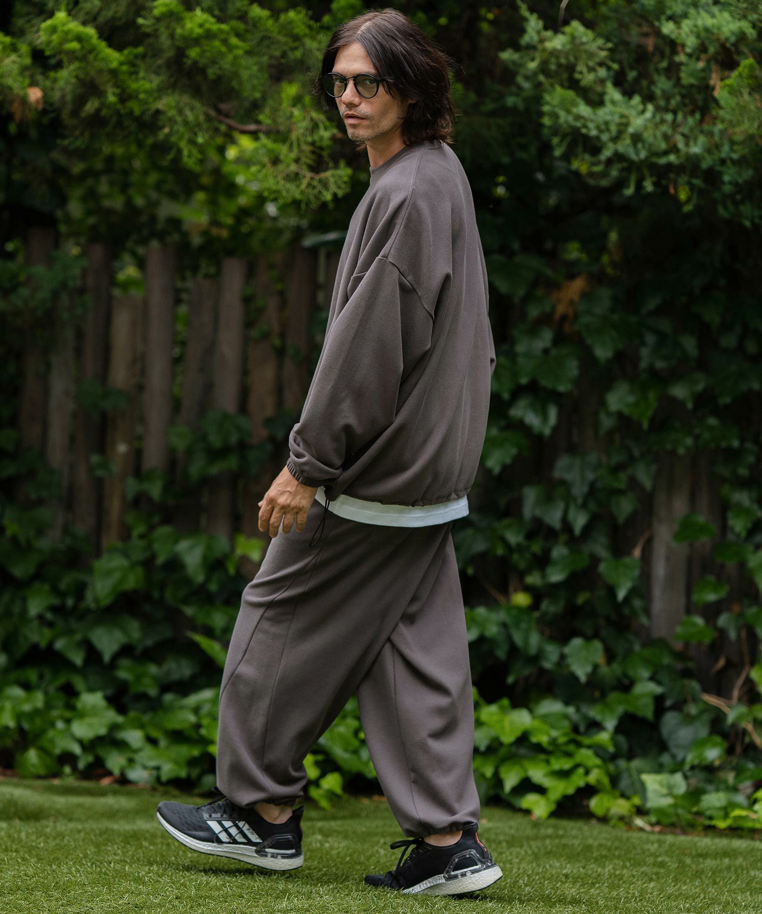 【CAMBIO(カンビオ)】裾絞り起毛ポンチイージーパンツ(CMB-R0108) | CAMBIO カンビオ