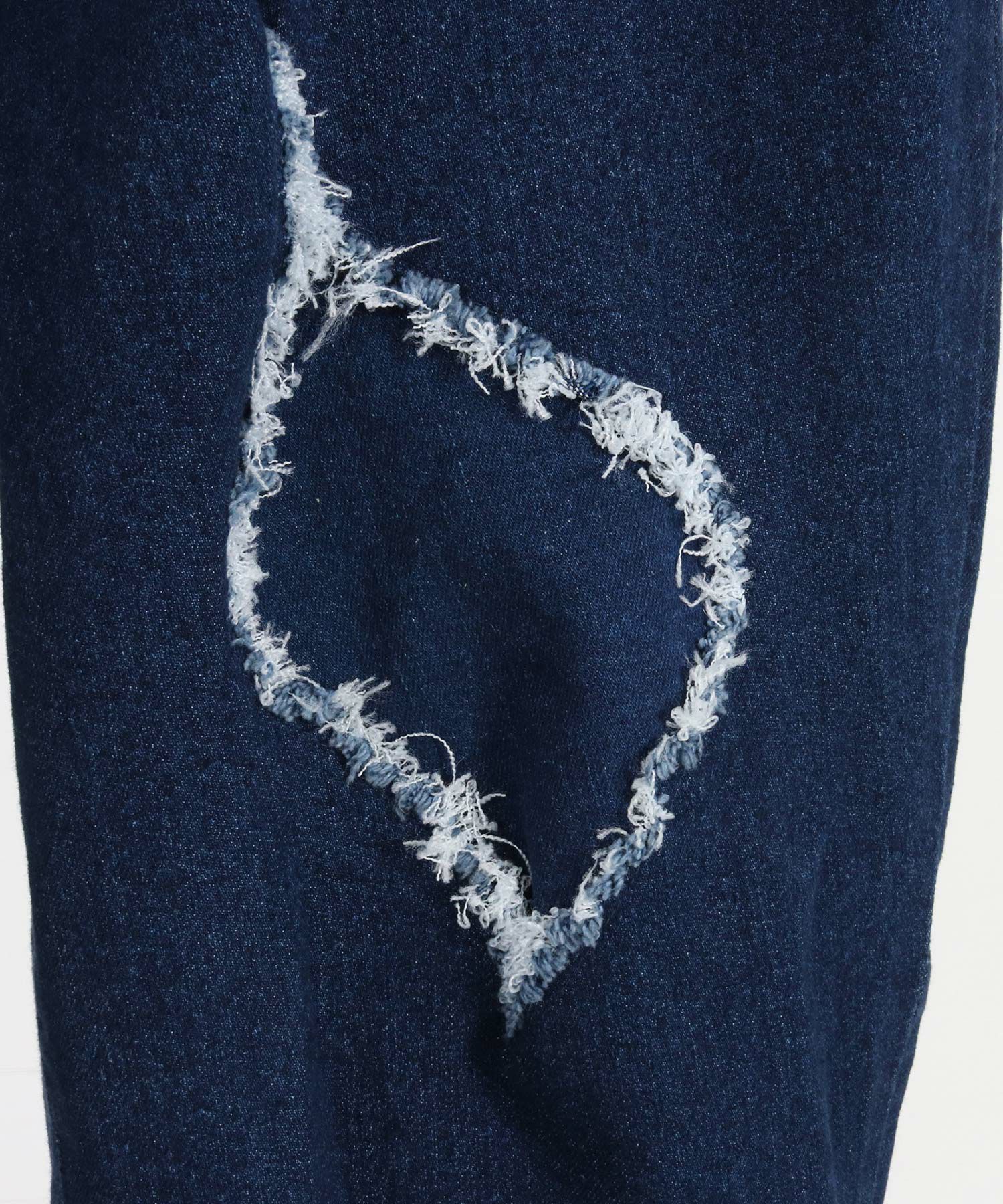 【CAMBIO(カンビオ)】11oz Stretch Denim Camouflage Repaired Damaged Pants デニム ...