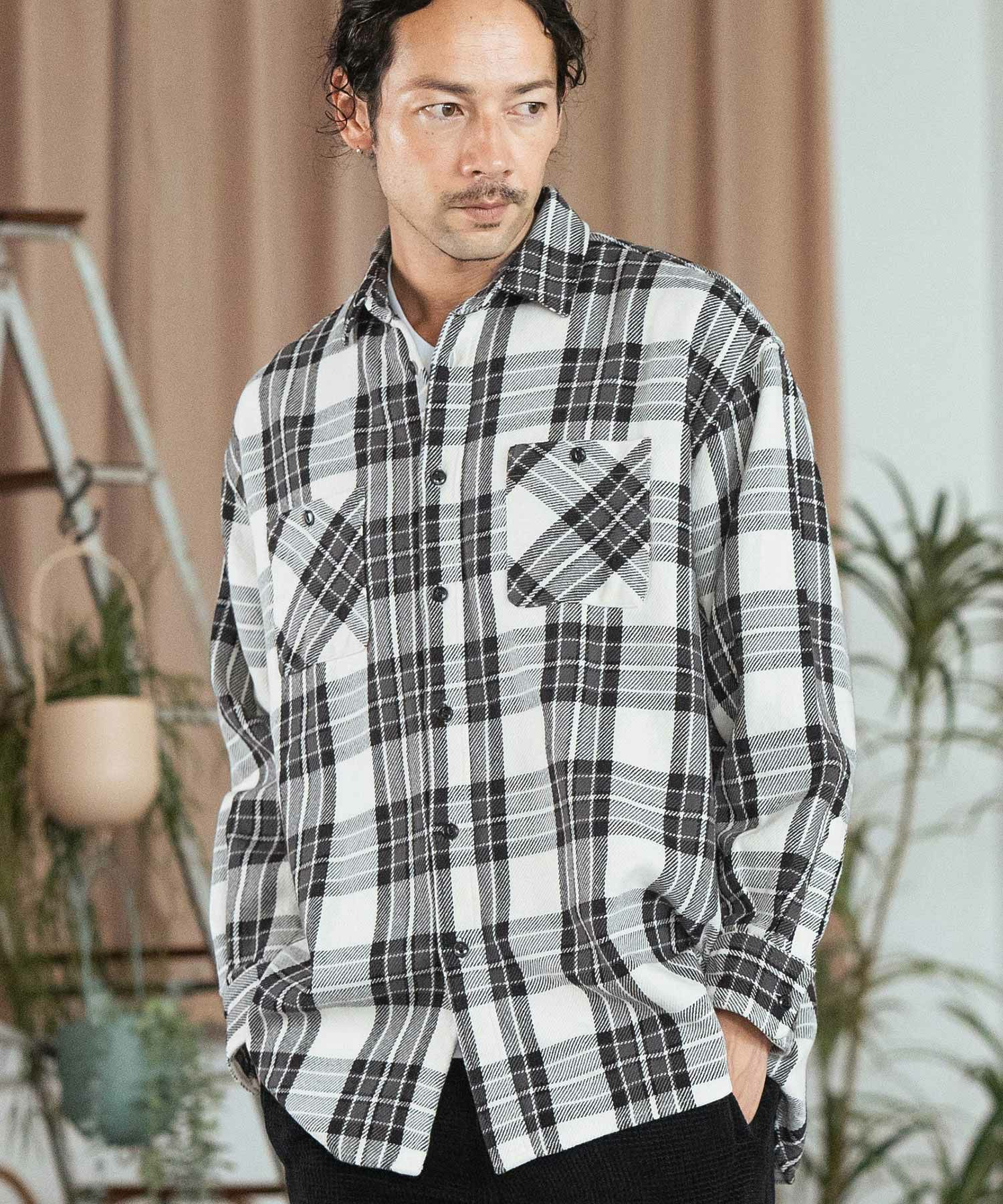 30%OFF【CAMBIO(カンビオ)】ヴィンテージチェックビッグシルエットAラインシャツ(CAM-6398A) | CAMBIO カンビオ