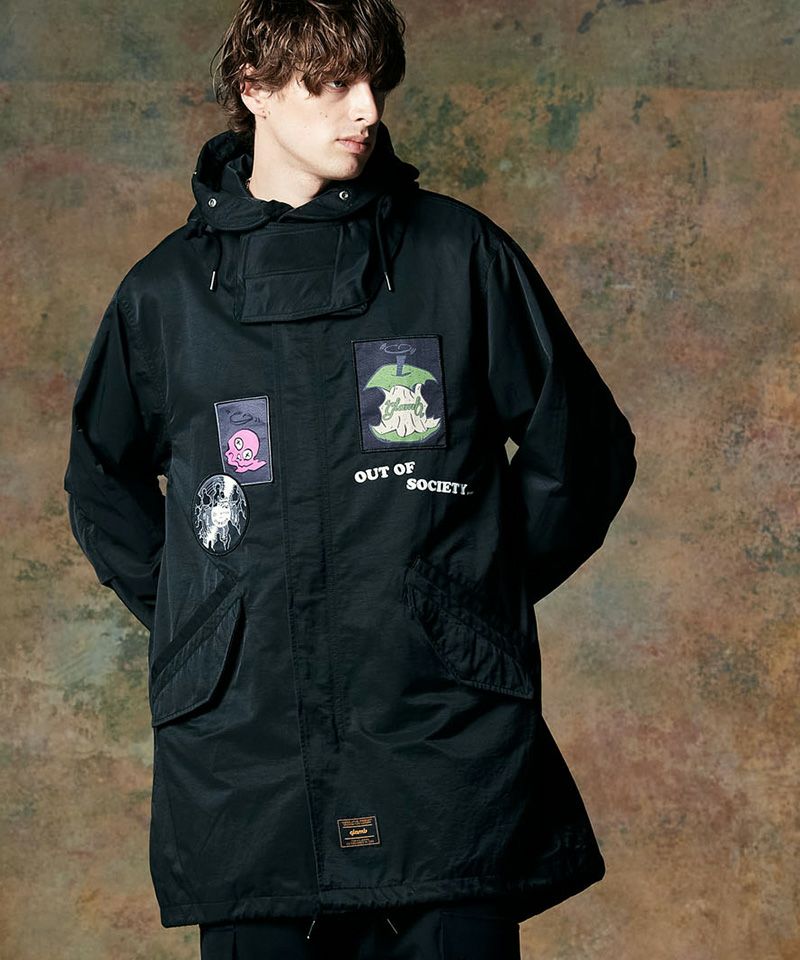 【glamb(グラム)】Emblem High Neck Mods Coat エンブレムハイネックモッズコート(GB0424-JKT05 ...