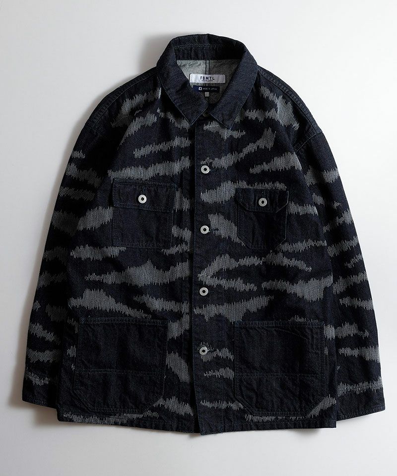 【FDMTL(ファンダメンタル)】TIGER SASHIKO COVERALL JACKET RINSE ジャケット(FA25-JK29R ...