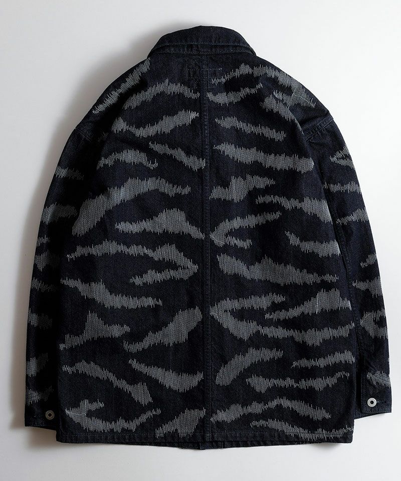 【FDMTL(ファンダメンタル)】TIGER SASHIKO COVERALL JACKET RINSE ジャケット(FA25-JK29R ...