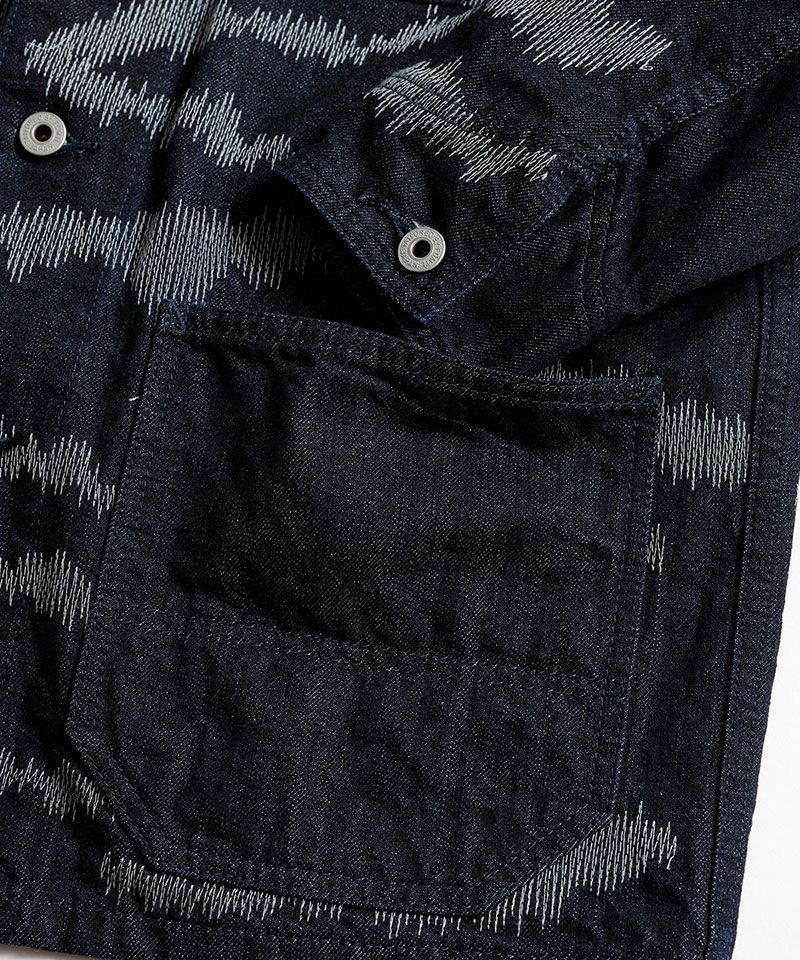 【FDMTL(ファンダメンタル)】TIGER SASHIKO COVERALL JACKET RINSE ジャケット(FA25-JK29R ...