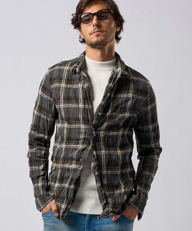 【wjk】2-hook check シャツ(4481 ch88f) | CAMBIO カンビオ