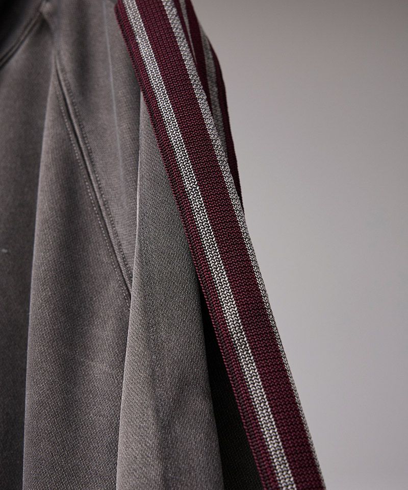 【BODYSONG.(ボディソング)】PIGMENT-DYED DISTRESSED TRACK JACKET トラックジャケット ...