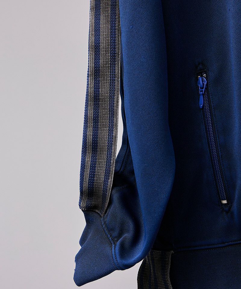 【BODYSONG.(ボディソング)】PIGMENT-DYED DISTRESSED TRACK JACKET トラックジャケット ...