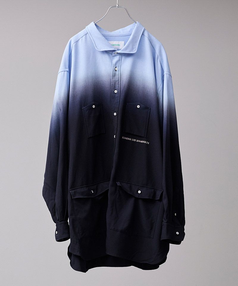 【BODYSONG.(ボディソング)】【予約販売4月入荷予定】BEAUTIFUL GRADIENT DEFORMATION SHIRT シャツ ...