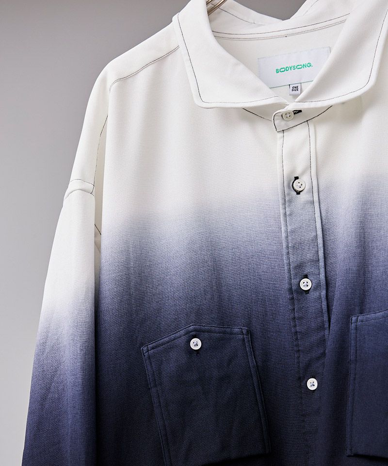 50%OFF【BODYSONG.(ボディソング)】BEAUTIFUL GRADIENT DEFORMATION SHIRT シャツ ...