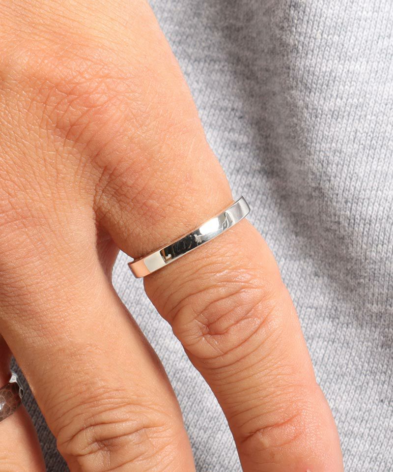 【VIVIFY(ビビファイ)】【予約販売ご注文から1ヶ月後出荷】 Back Hallmarks Ring-Plain-Narrow プレーンリング(VFR-184) | CAMBIO カンビオ