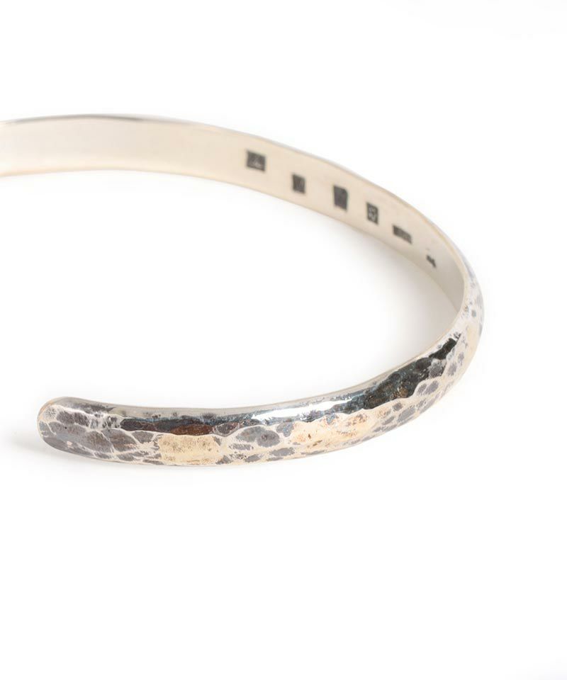 【VIVIFY(ビビファイ)】【予約販売ご注文から1ヶ月後出荷】 Back Hallmarks Bangle-Hammered finish-Round w-gold バングル(VFB-208 ...