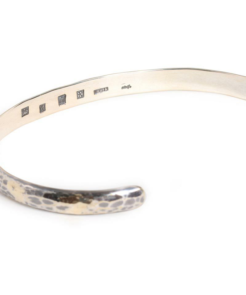 【VIVIFY(ビビファイ)】【予約販売ご注文から1ヶ月後出荷】 Back Hallmarks Bangle-Hammered finish-Round w-gold バングル(VFB-208 ...