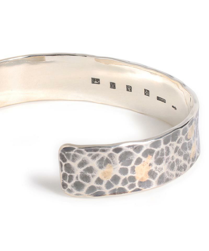 【VIVIFY(ビビファイ)】【予約販売ご注文から1ヶ月後出荷】 Back Hallmarks Bangle- Hammered finish -12mm w-gold バングル(VFB ...