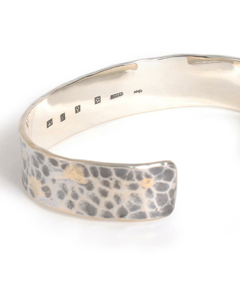 【VIVIFY(ビビファイ)】【予約販売ご注文から1ヶ月後出荷】 Back Hallmarks Bangle- Hammered finish -12mm w-gold バングル(VFB ...