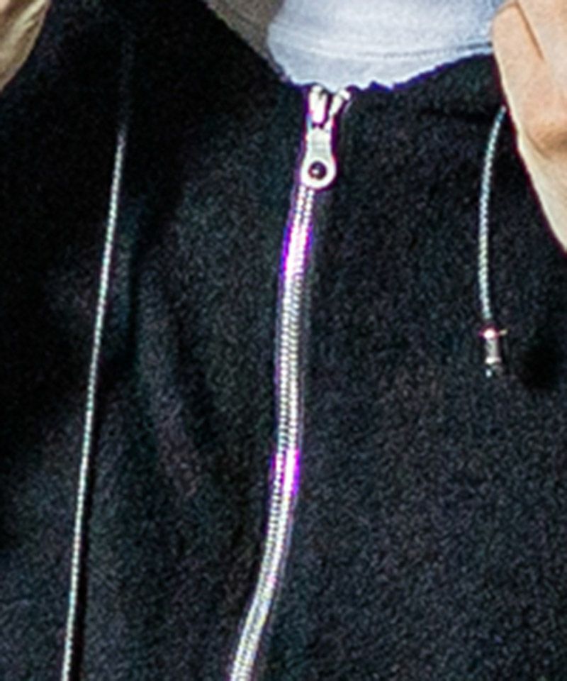 【RESOUND CLOTHING(リサウンドクロージング)】MOLE YARN PILE zip loose hoodie ジップアップ ...