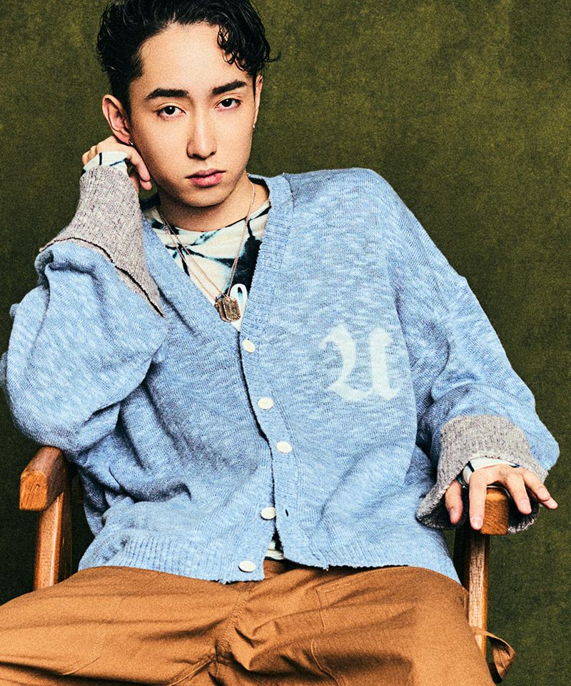 【EFFECTEN(エフェクテン)】Volume Sleeve Slabknit Over Cardigan カーディガン(efmm-09 ...