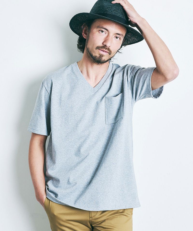 【Magine(マージン)】CTN OPEN END HEAVY V-N TEE S-S VネックTシャツ(2522-009) | CAMBIO カンビオ