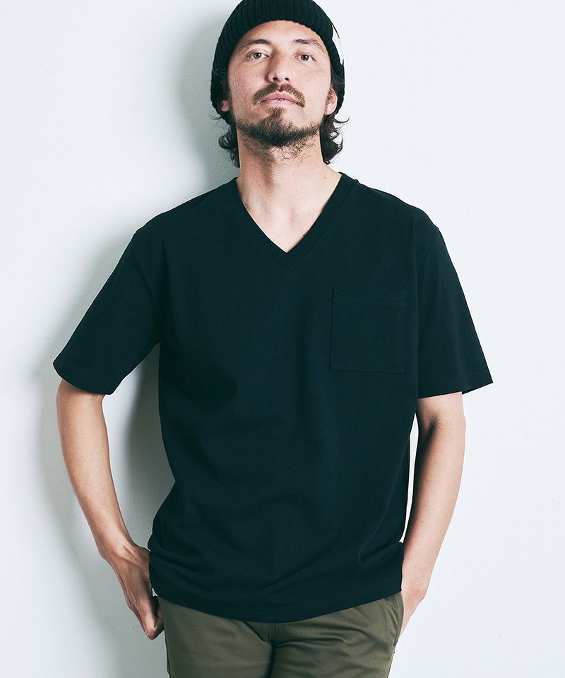 【Magine(マージン)】CTN OPEN END HEAVY V-N TEE S-S VネックTシャツ(2522-009) | CAMBIO カンビオ