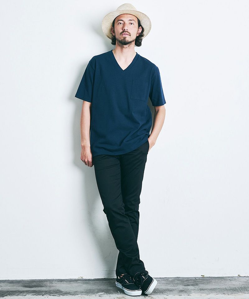 【Magine(マージン)】CTN OPEN END HEAVY V-N TEE S-S VネックTシャツ(2522-009) | CAMBIO カンビオ